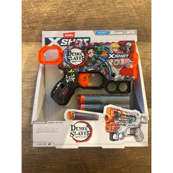 Nerf | Toys | Zuru Xshot Skins Menace Blaster Demon Slayer 8 Darts ...